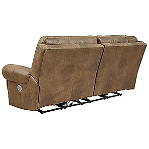 Signature Design by Ashley Grearview 2 Seat Power Reclining Sofa with Adjustable Headrest, Light Brown