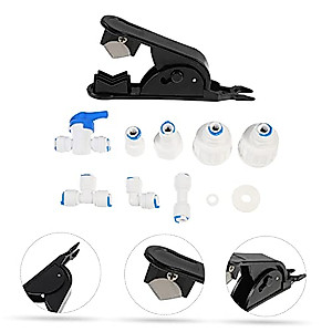 SOLUSTRE 2 Sets White Refrigerator Ice Maker Water Line Connector Kit Useful Dedicated Ice Maker Water Line Connection Connector Water Pipe Fridge Water line Coffee Maker Supplies