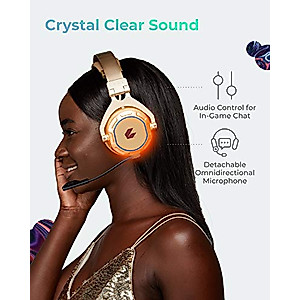 CEEK VR 360 Advanced Wireless Bluetooth Headphones, Gold