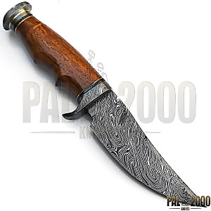 PAL 2000 HUNTING KNIVES HUN-9104 Custom Knife Handmade Damascus Steel Knife With Sheath