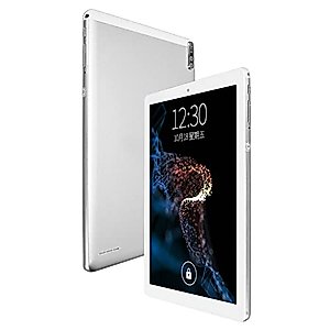 CHICIRIS Silver Tablet, IPS Screen HD Tablet Octa Core 2.5Ghz CPU 100240V for Home (US Plug)