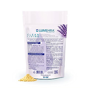 Lumehra Natural Lavender Scent Laundry Detergent Non-Toxic Laundry Detergent Powder Gentle on Sensitive Skin 250g 50 Loads Ultra Concentrated Made in Canada