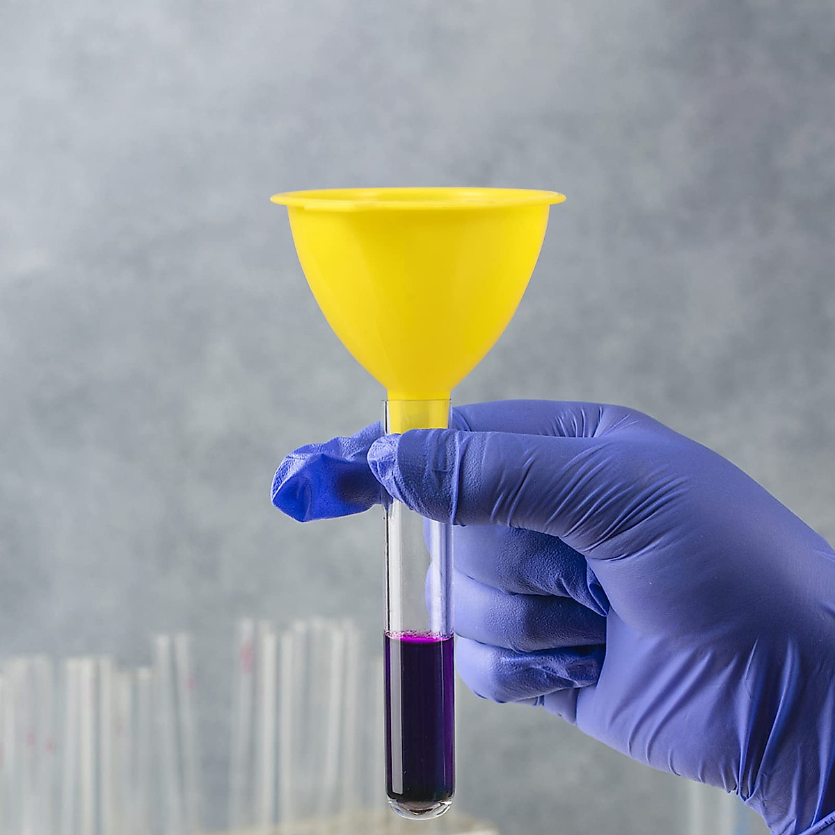 POPETPOP 10pcs Small Funnel Laboratory Funnels Plastic Liquid Funnel Cosmetic Funnels for Filling Perfume Liquid Essential Oils Bottles