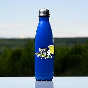 3.5" Doodlebob Funny Spongebob Laminated Sticker Laptop Sticker classic retro nostalgic cartoons gift perfect for tablet pc tumbler phone mug kindle and more