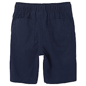 The Children's Place boys Pull on Jogger Shorts, Fin Gray/Flax/Tidal 3 Pack, 8 US