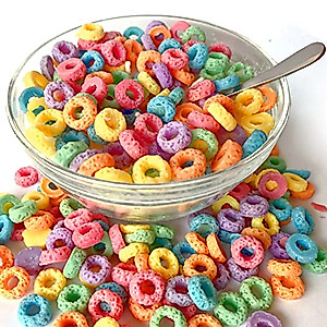 Cereal Candle with Spoon Like Fruit Loops Candle Bowl Gifts Fruit Fruity Scented Funny Novelty Food Cute Candles Fun Cool Cereal Bowl Candle