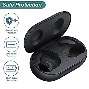 Charging Case for Galaxy Buds/Buds+, Replacement Charger Dock Station for Samsung Galaxy Buds SM-R170 & Buds+ SM-R175 (Black)