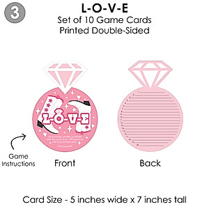 Big Dot of Happiness Last Rodeo - 4 Pink Cowgirl Bridal Shower Games - 10 Cards Each - Who Knows The Bride Best, Bride or Groom Quiz, What’s in Your Purse and Love - Gamerific Bundle