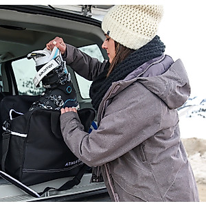 Athletico Padded Two-Piece Snowboard and Boot Bag Combo | Store & Transport Snowboard Up to 165 CM and Boots Up To Size 13 | Includes 1 Padded Snowboard Bag & 1 Padded Boot Bag (Black)