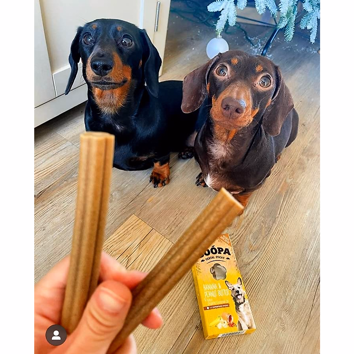 Soopa Grain Free Banana and Peanut Butter Dental Dog Treats, 4 Sticks,100 g (Pack of 1)