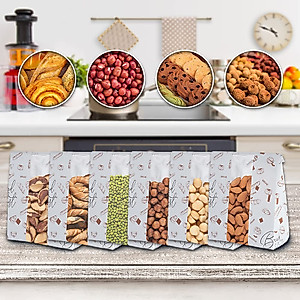 AeKahtay 50 Pack Paper Bread Bags with Front Window, 13.8 x 9.5 x 4.3 Inch Large Paper Bread Bags for Homemade Bread Gift Giving with Stickers