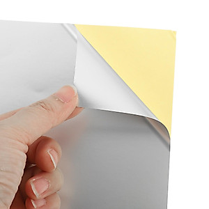 NUOBESTY 60 Sheets of Full Sheet Sticker Labels, White Matte Label Paper Printable Sticker Paper Internet Shipping Labels for Home Office Inkjet Printer