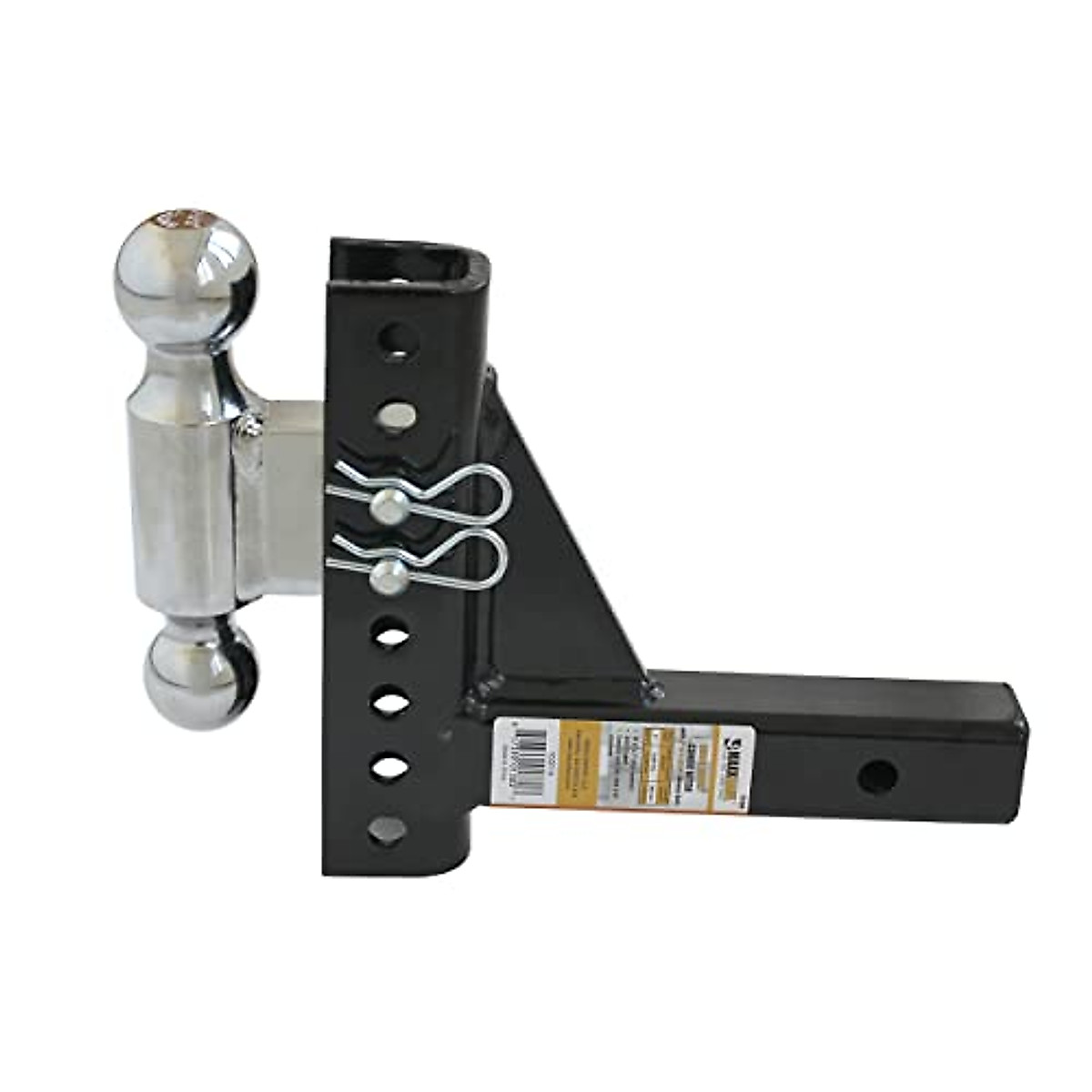 MaxxHaul 70380 Black/Chrome Adjust Dual Ball Mount