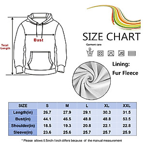 uelbmovn Anime Hoodies for Men/Women Cartoon Novel Sweatshirts 3D Printed Novelty Fashion Pocket Pullover S2 XXL