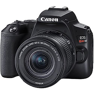 Canon EOS Rebel SL3 DSLR Camera with 18-55mm is STM Zoom Lens Bundle + 64GB Memory, Case, Tripod, Extra Battery and More