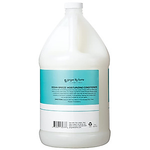 Ginger Lily Farms Club & Fitness Moisturizing Conditioner for Dry Hair, 100% Vegan & Cruelty-Free, Ocean Breeze Scent, 1 Gallon (128 fl oz) Refill