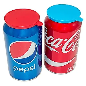 Soda Pop Tops - 12 Pack Can Lid Covers, Assorted