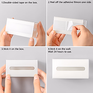 Wall Mounted Qtip Holder Dispenser,Bathroom Organizers and Storage for Cotton Ball,Cotton Swab,Cotton Round Pads,Floss Picks - Bathroom Accessories Set Office Dresser Organizer,No Drilling(3 Pack)