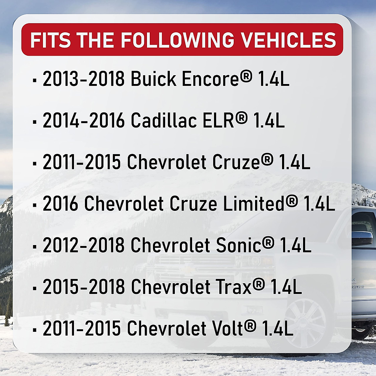 Ignition Coil Pack - Compatible with Chevy, Buick, Cadillac Vehicles - 2011-2018 - 1.4L Encore, ELR, Cruze, Cruze Limited, Sonic, Trax, Volt - Replaces D521C, 55577898, 55579072, 25198623, UF669