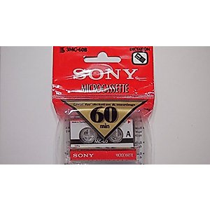Sony 60 Minute Blank Microcassette Tapes MC-60, Set of 3