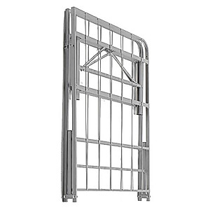 Glenwillow EZ-Fold Premium Platform Bed Base in Silver, Fits California King Mattress, Foldable, Replaces Box Spring and Bed Frame, Room for Storage Underneath, No Tools Required