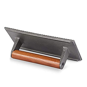 New Star Foodservice 36435 Commercial Grade Iron Steak Weight/Bacon Press, 8.25 by 4.25-Inch