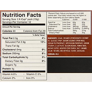 Cafe Escapes Cafe Caramel Keurig Single-Serve K-Cup Pods, 72 Count (6 Packs of 12)