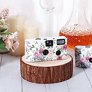 10 Pack Disposable Camera for Wedding Bulk, 34mm Single Use Camera Bulk with Flash and Hand Strap Disposable Cameras One Time Camera for Gathering Wedding Travel Party Supply (Black and White Film)