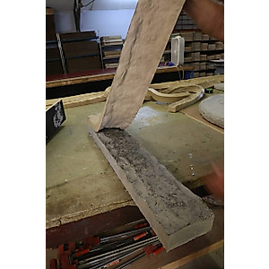 Stone Master Molds Chiseled Edge Concrete Countertop Edge Form Liner 8'x6"x2"