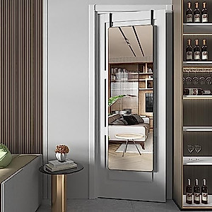 LVZORY Wall Mounted Mirror Full Length,47" x 14" Over The Door Mirror,Hanging Mirror Full Body Mirror,Vanity Makeup Dressing Mirror