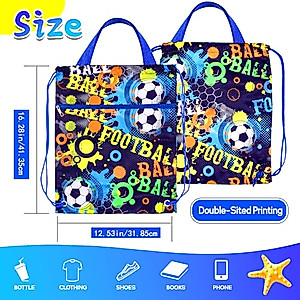 RLGPBON Sports Drawstring Backpack - Drawstring Bags for Boys Kids Swim Bag for Beach Swim Swimming Pool Draw String Bags