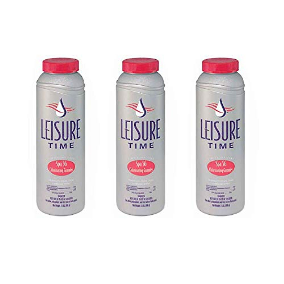 Leisure Time 22337A Spa 56 Chlorinating Granules for Spas and Hot Tubs (3 Pack)