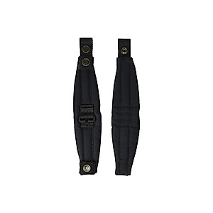 Fjällräven Kånken Mini Shoulder Pads - 100% Polyester - Hook-and-loop - Snap Button Strap Black 1 One Size One Size