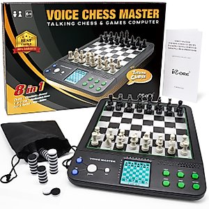 iCore Electronic Chess Set - Teach and Play with The Smart Chess Computer Game Board - Ideal for Beginners and Improving Players