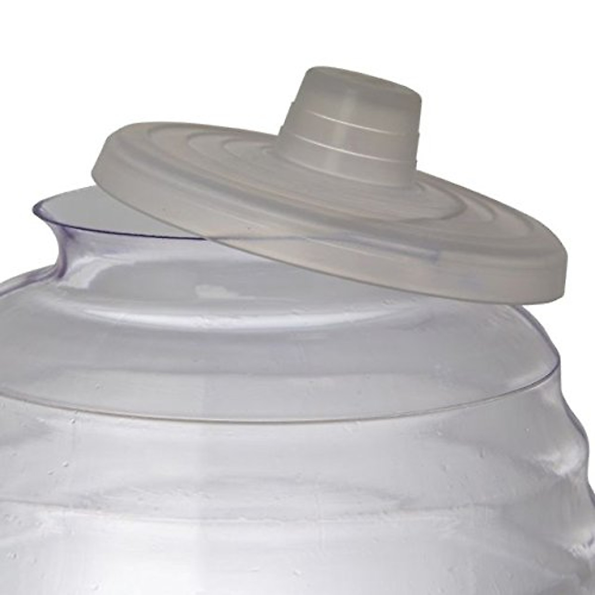 Royal Cook Vitrolero Aguas Frescas Tapadera Plastic Water Container with Lid, 3 Gallon, Clear [CONTAINER AND LID, COMPLETE SET][1 Unit]