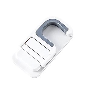 DIEWU Mop Broom Holder Wall Mount Plastic Organization, Wall Hanger Holder for Bathroom Home