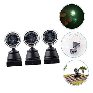 DOITOOL 15 Pcs Model Signal Light Miniature Spotlight Model Sand Table Model Material Sand Table for Kids Children Toys Micro Landscape Decor Miniature Furniture Simulation