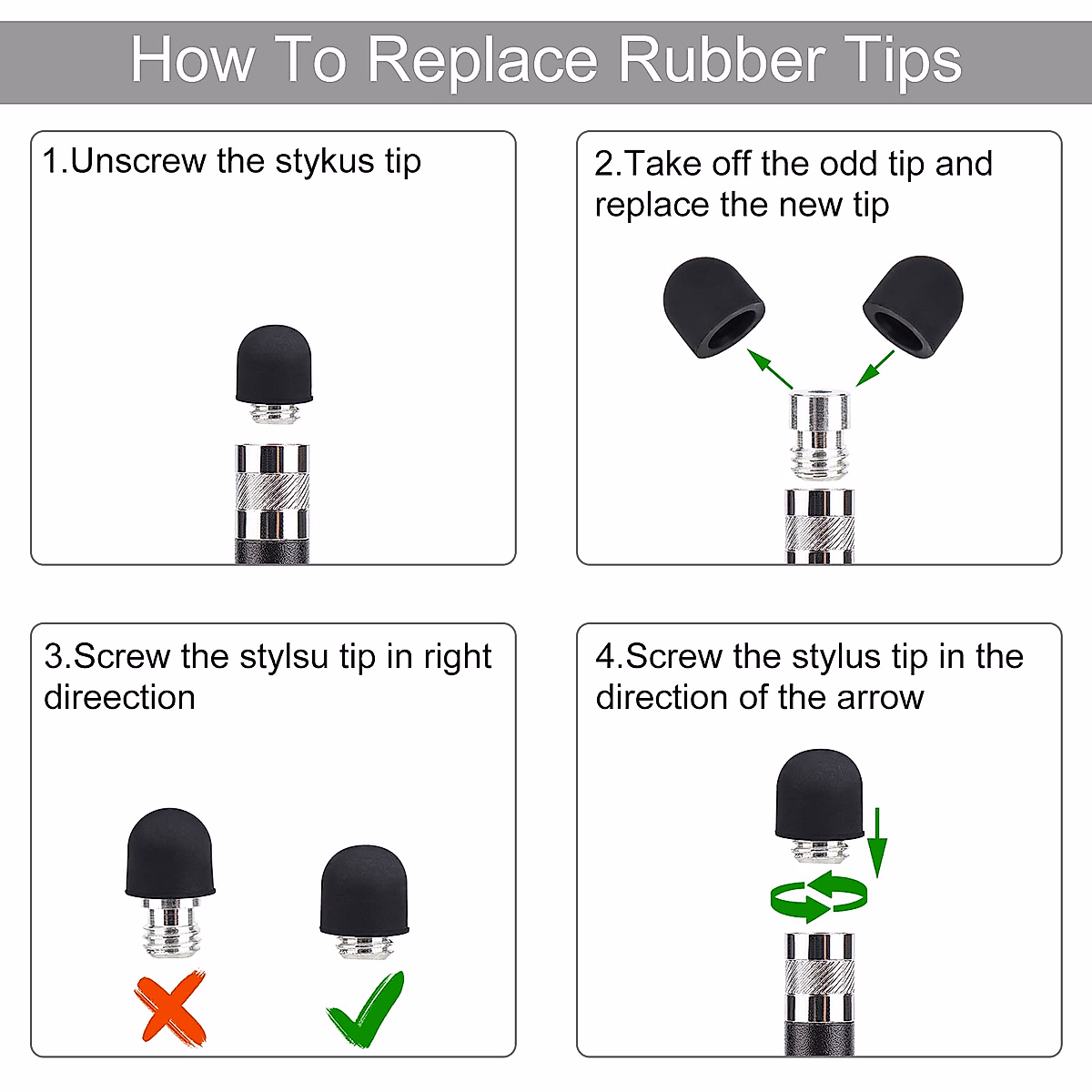 Stylus Pens for Touch Screens, Zealoire 2 in 1 Stylus High Precision Capacitive Stylus for iPad iPhone Tablets Samsung Galaxy All Universal Touch Screen Devices