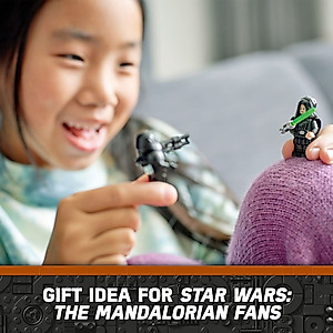 LEGO Star Wars Dark Trooper Attack Set, Mandalorian Toy 75324, with Revolving Elevator, Luke Skywalker Minifigure and Lightsaber, Pretend Play Building Set for Kids Age 8+ Years Old