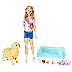 Barbie Newborn Pups Doll & Pets
