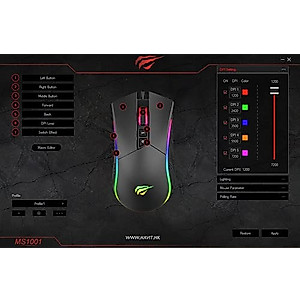 havit HV-MS1001 Gamer Mouse, 7 Buttons - Macro and DPI
