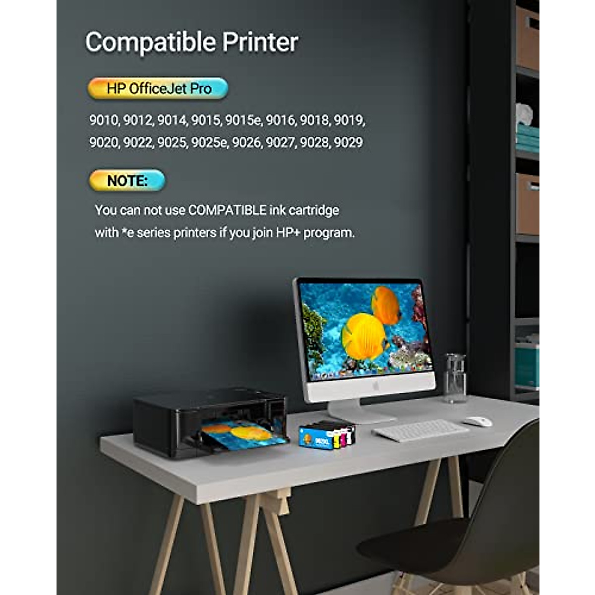 iNKPAD Remanufactured Ink Cartridge Replacement for HP 962 962XL, High Yield 962XL Ink Cartridge Combo Pack Work with HP OfficeJet Pro 9012 9015 9025 9015e 9010 9018 9020 9025e Printer (BCMY, 4 Pack)