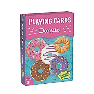 Peaceable Kingdom Full Deck of Themed Playing Cards for Kids – Donuts - Includes Instructions for a Classic Card Game - Great Gift for Ages 3 & up