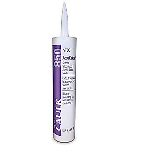 Tec AccuColor Siliconized Sanded Tile Caulk 850 (Tec Bright White #910 Sanded Tile Caulk)