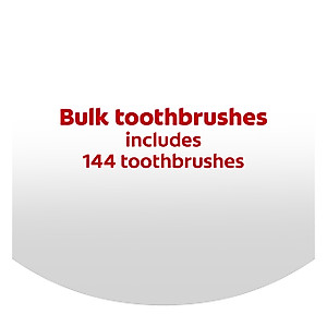 Colgate Soft Toothbrushes, Bulk Toothbrushes, Individually Wrapped Toothbrushes for Adults, Case of 144