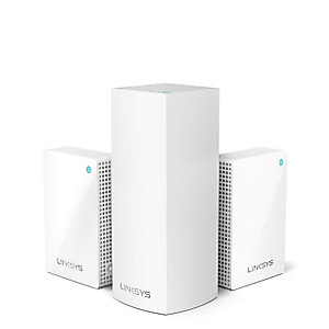 Linksys Velop Plug-in Home Mesh WiFi System, Up to 5,000 Sq. Ft, WiFi 5 Router + WiFi Extender Bundle - WHW0203P