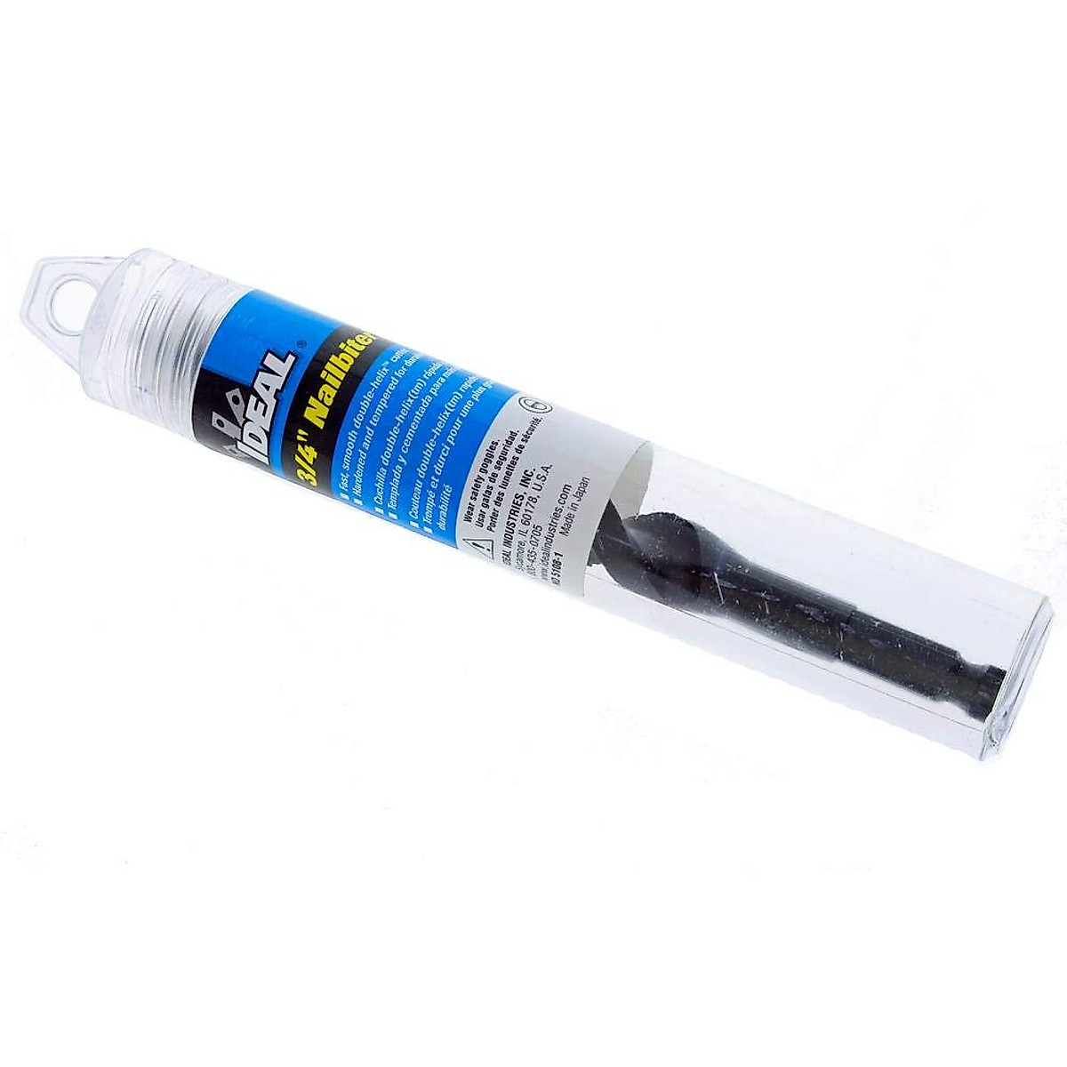 IDEAL Electrical 35-812 Nailbiter™ 7-1/2 in. Ship Auger – 3/4 in. Drill Bit w/ Dual-Helix Head, 60 deg. Angled Design