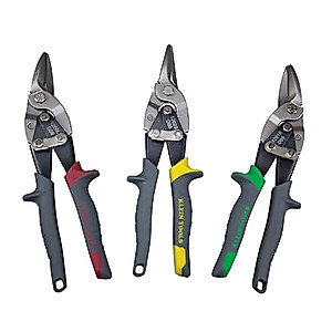 Klein Tools 1202S Metal Shears, Aviation Snips with Wire Cutter, Straight Cut