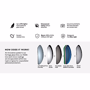 Revo Sunglasses Sierra: Polarized Crystal Glass Lens Filters UV, Small Round Frame, Tortoise Frame with Revo Blue Lens