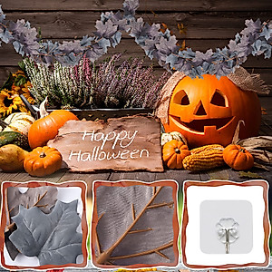 3 Pieces Maple Leaves Fall Garland 5.9 Feet Artificial Fall Leaf Garland Decorative Hanging Vines for Home Garden Party Wedding Thanksgiving Christmas Ornament